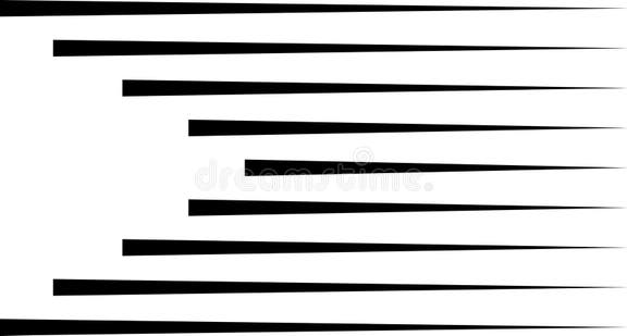 Comic Speed Motion Lines. Horizontal Fast Motion Lines for Comic Books ...