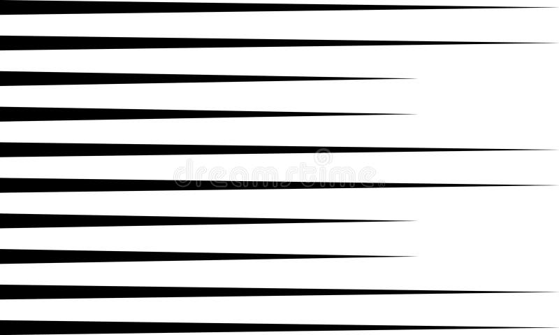 Comic Speed Motion Lines. Horizontal Fast Motion Lines for Comic Books ...