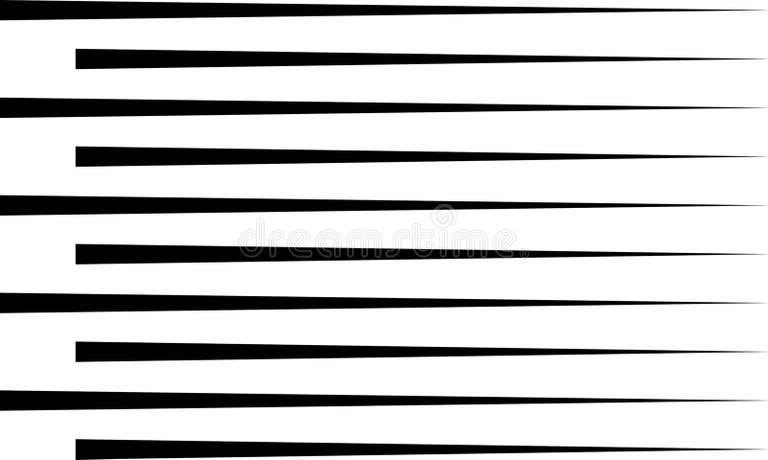 Comic Speed Motion Lines. Horizontal Fast Motion Lines for Comic Books ...