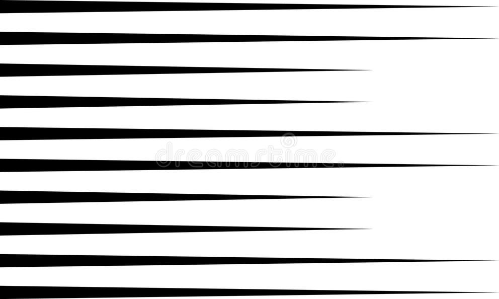 Comic Speed Motion Lines. Horizontal Fast Motion Lines for Comic Books ...