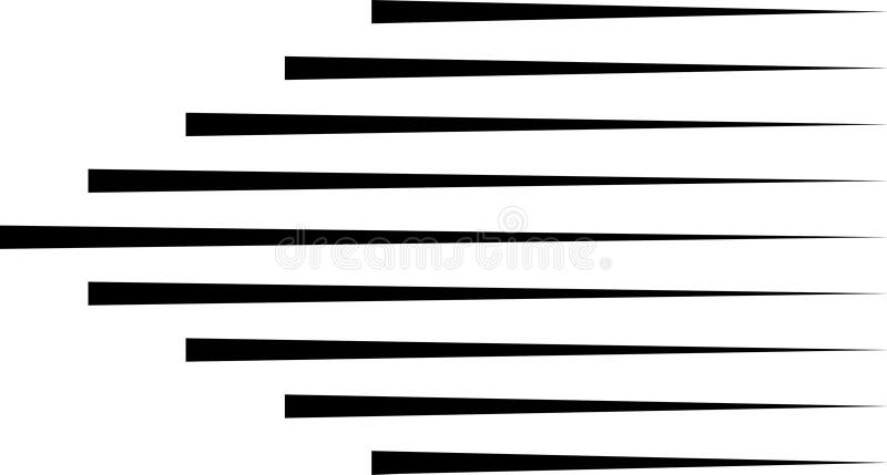 Comic Speed Motion Lines. Horizontal Fast Motion Lines for Comic Books ...