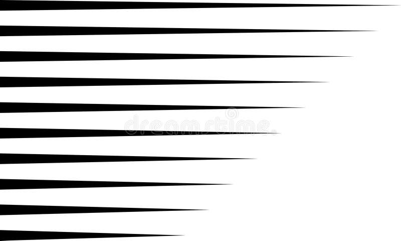 Comic Speed Motion Lines. Horizontal Fast Motion Lines for Comic Books ...