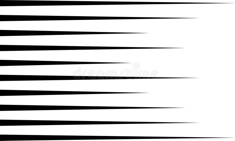 Comic Speed Motion Lines. Horizontal Fast Motion Lines for Comic Books ...