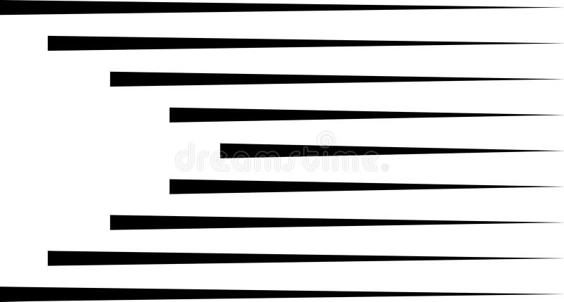 Comic Speed Motion Lines. Horizontal Fast Motion Lines for Comic Books ...