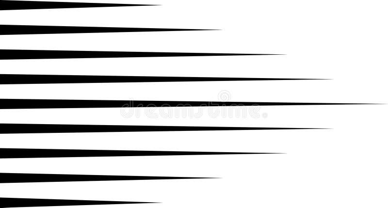 Comic Speed Motion Lines. Horizontal Fast Motion Lines for Comic Books ...