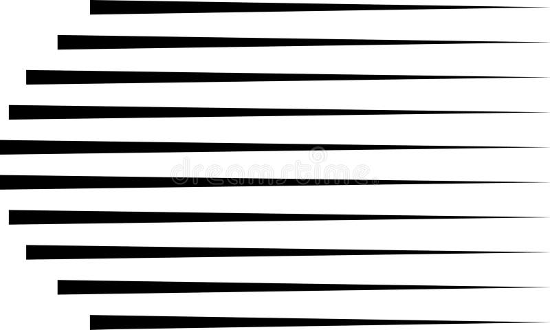 Comic Speed Motion Lines. Horizontal Fast Motion Lines for Comic Books ...