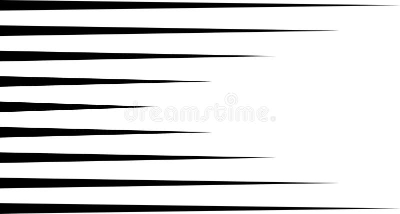 Comic Speed Motion Lines. Horizontal Fast Motion Lines for Comic Books ...