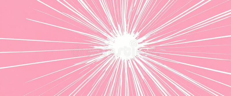 Comic Speed Radial Pink Background Manga Speed Frame. Stock Photo ...
