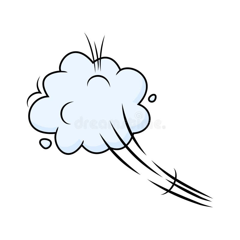 Comic Speed Vector Cloud. Catroon Motion Puff Effect Explosion Bubble ...