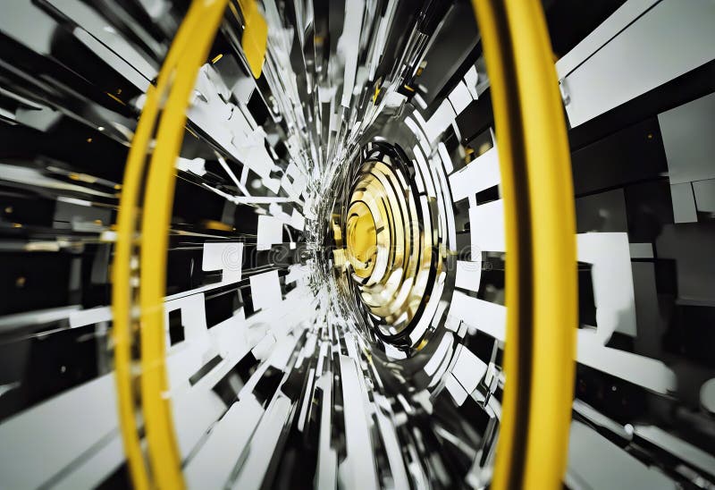 Comic Spin Line Color White Light Yellow Background.Motion Spin Line ...