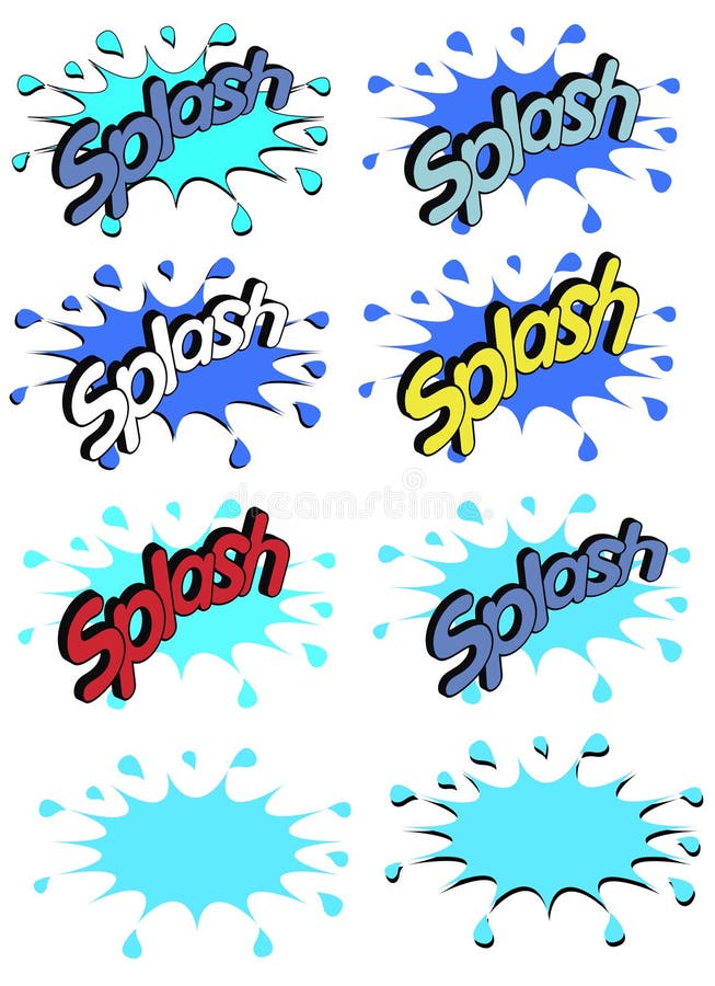 Comic splash stock vector. Illustration of layout, splash - 18164616