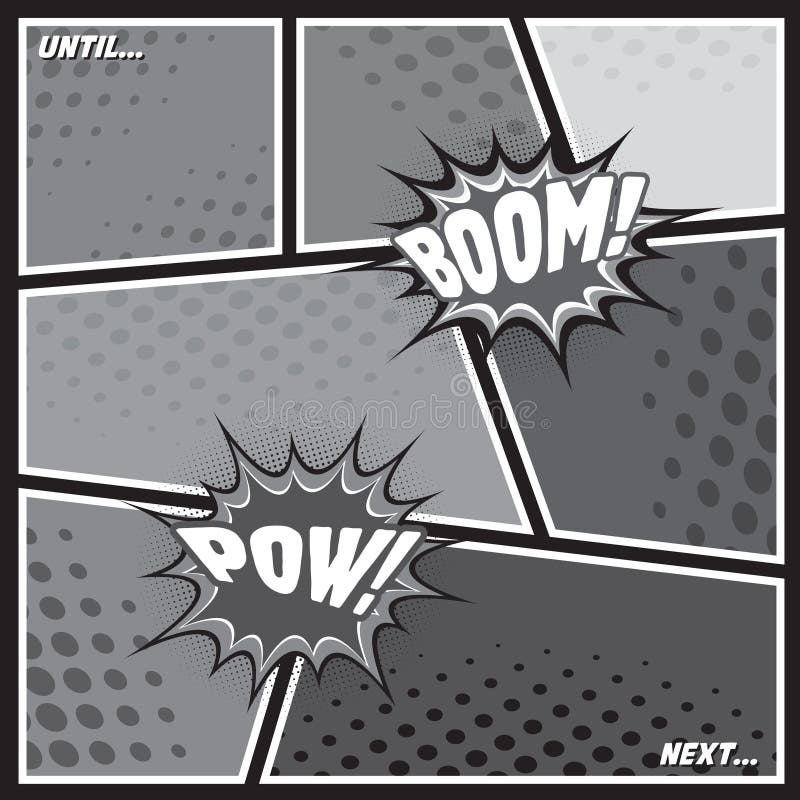 Comic Strip Template Vector Mock Up Stock Vector - Illustration of page ...