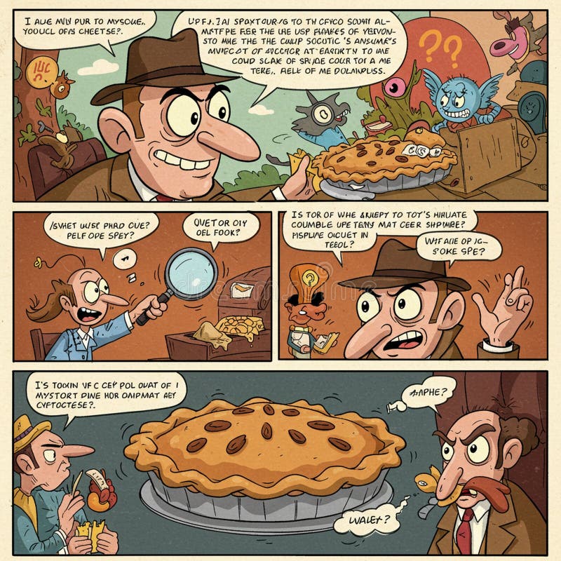 Comic Strip with Three Panels Featuring Cartoon Characters. in the ...