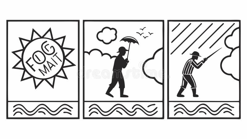 Comic Strip Weather Changes, Dynamic Forecast, Vector Design Generative ...