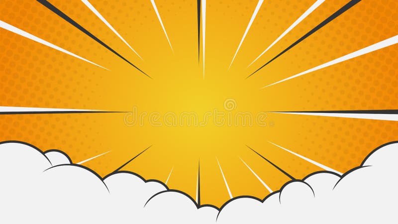 Comic Background Clouds Rays Stock Illustrations – 767 Comic Background Clouds Rays Stock ...