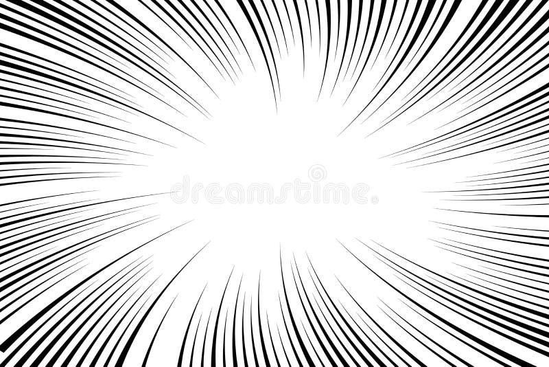 Comic Style Background with Sun Rays Stock Illustration - Illustration ...