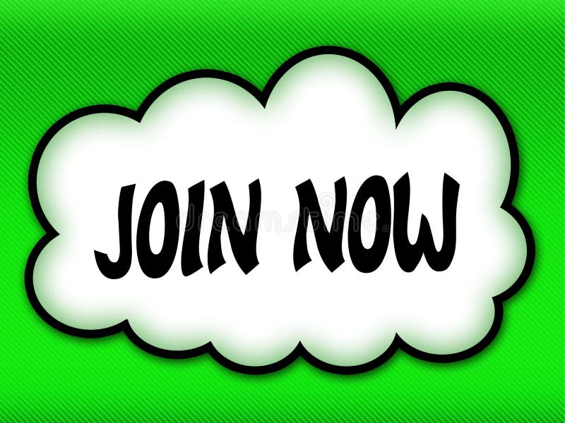 Join Now! Bright Sticker Set, Vector Illustration Stock Vector ...