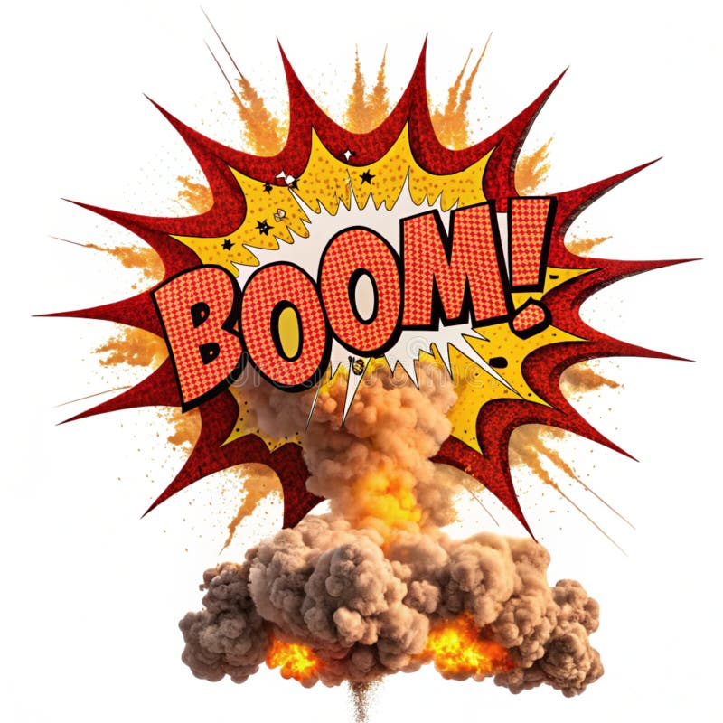 Comic-style Explosion Graphic Stock Illustration - Illustration of ...