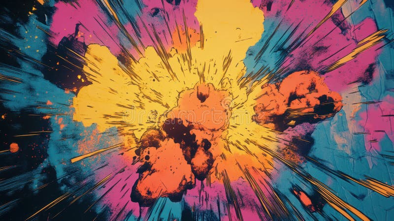 Comic Style Explosion with Snap Text Effect Stock Illustration ...