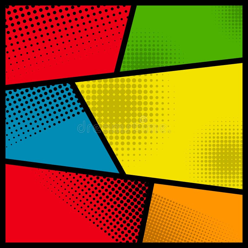 Comic Style Framed Background. Design Element for Flyer, Poster Stock ...