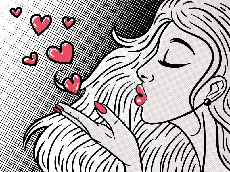 Blowing Kiss Stock Illustrations 818 Blowing Kiss Stock Illustrations