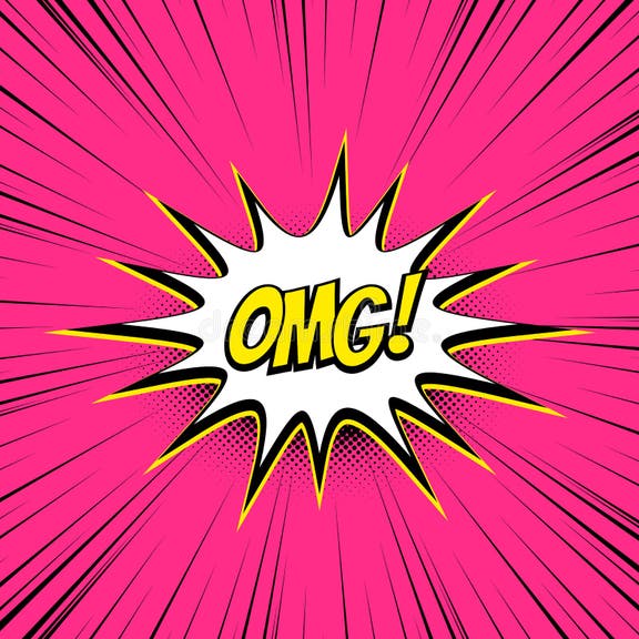 Comic Style Text, OMG Sound Effect, Speech Bubble, Pop Art ...