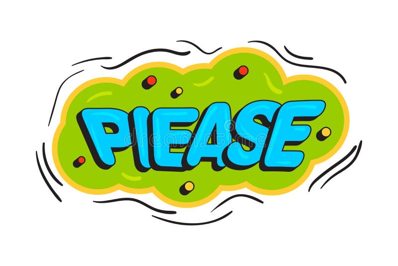 Comic Style Vector Cool Sticker. Bubble Label, Speech Sticker with Word ...