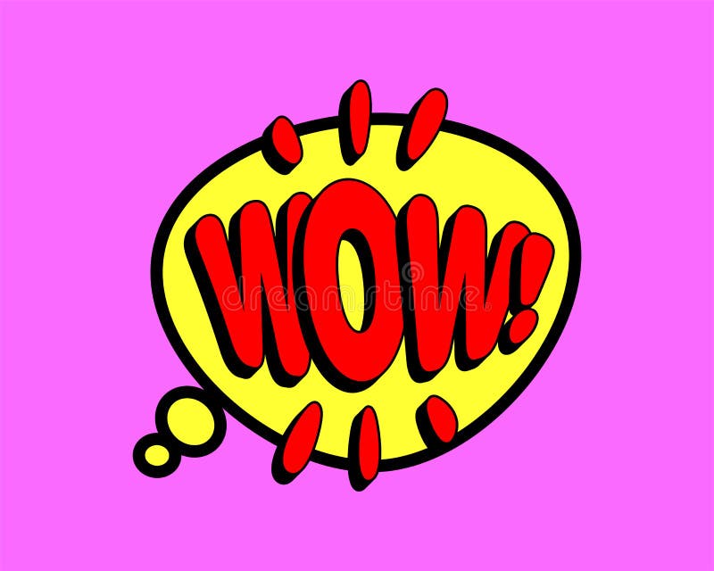 Comic Style Vector Cool Sticker. Bubble Label, Speech Sticker with Word ...