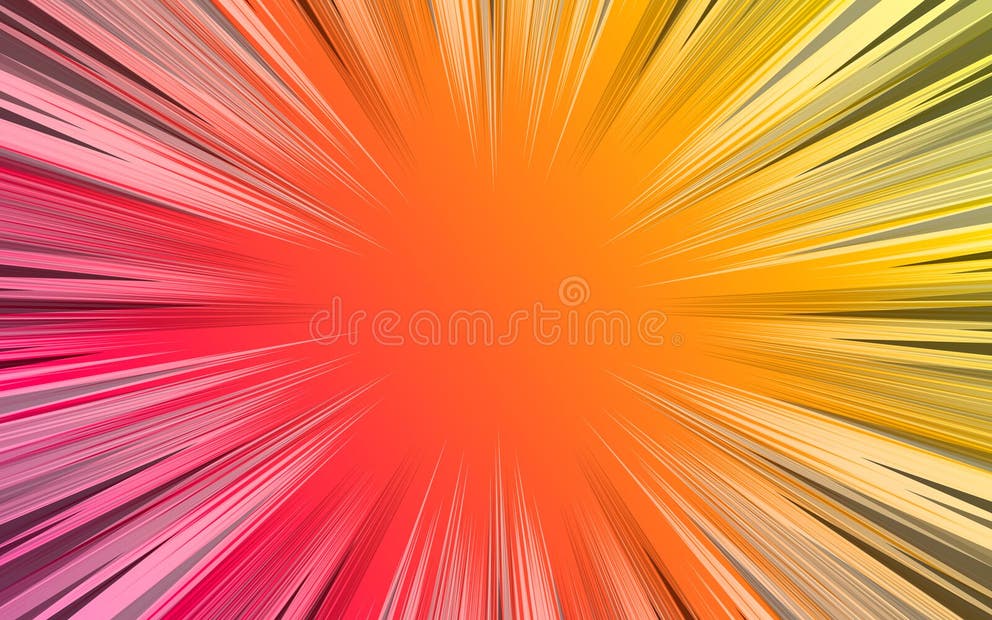 Comic Sun Rays Effect Background with Halftone. Pop Art Comic Style ...