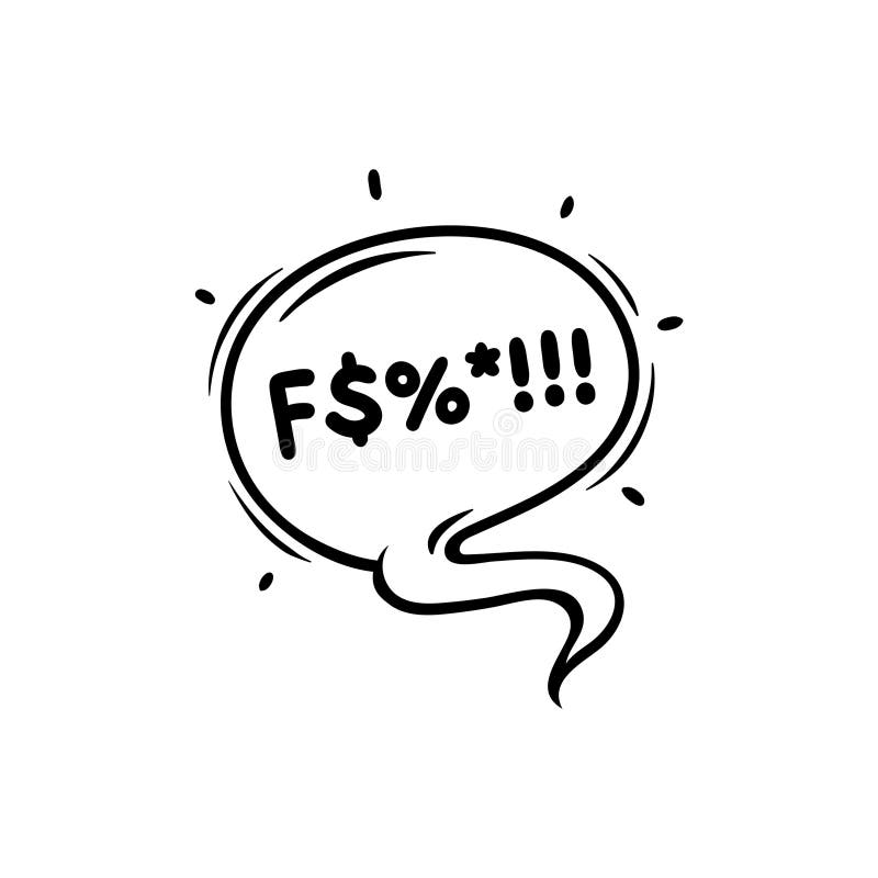 Comic Swear Speech Bubble, Convey Intense Emotions Stock Vector ...