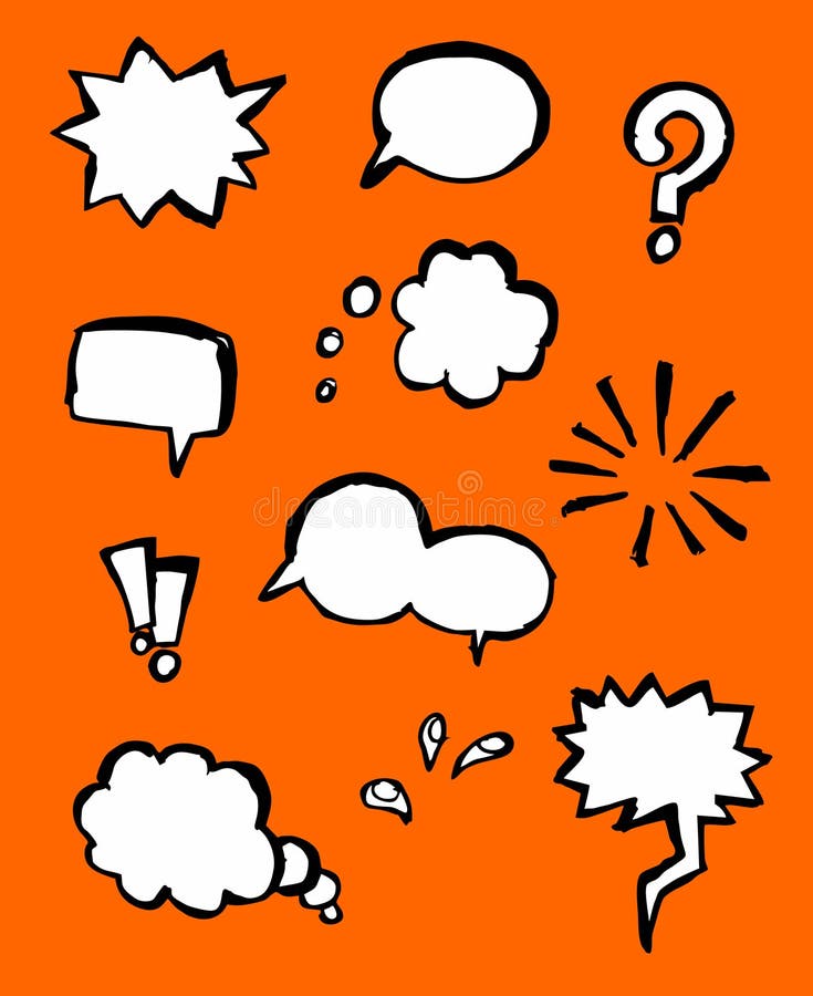 Comic symbols collection stock vector. Illustration of talking - 21996777