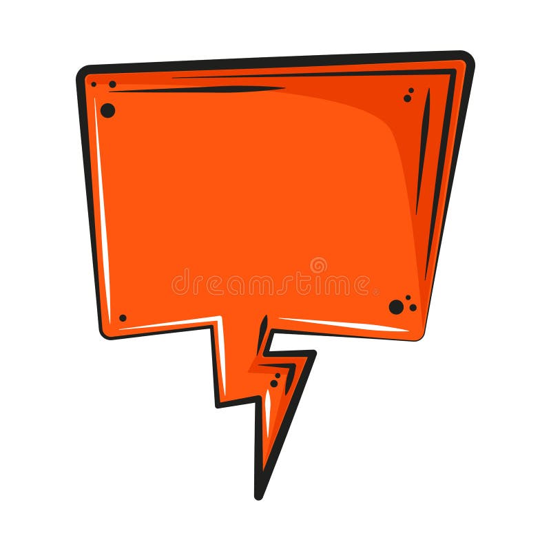 Comic talk bubble stock vector. Illustration of message - 246802129