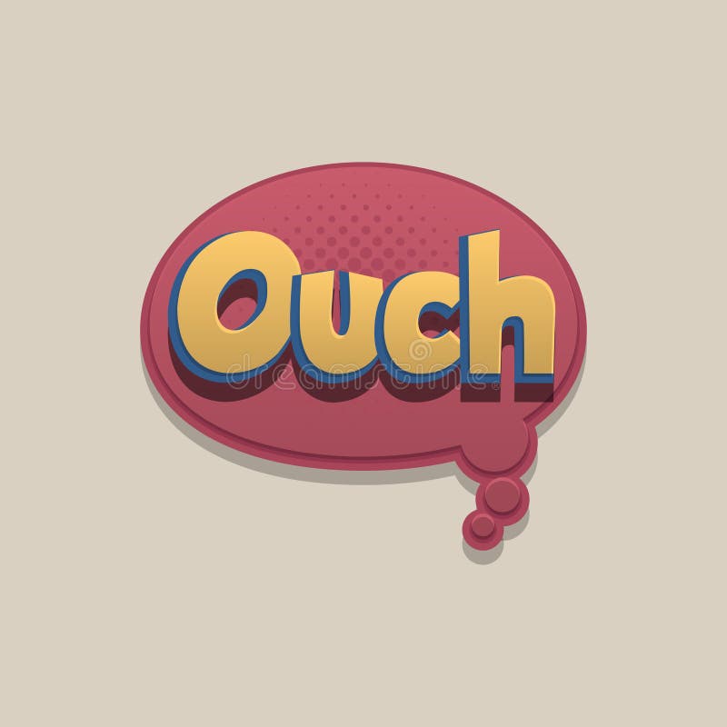 Retro Cartoon Comic Book Ouch Symbol Stock Illustrations – 64 Retro ...