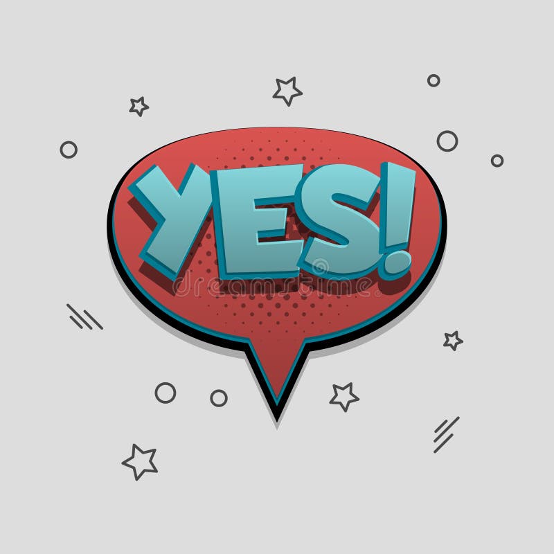 OH YEAH! Comic Speech Bubble. Vector Eps 10 Stock Vector - Illustration ...