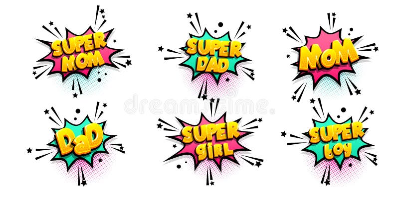 Comic Text Speech Bubble Pop Art Style Stock Vector - Illustration of ...