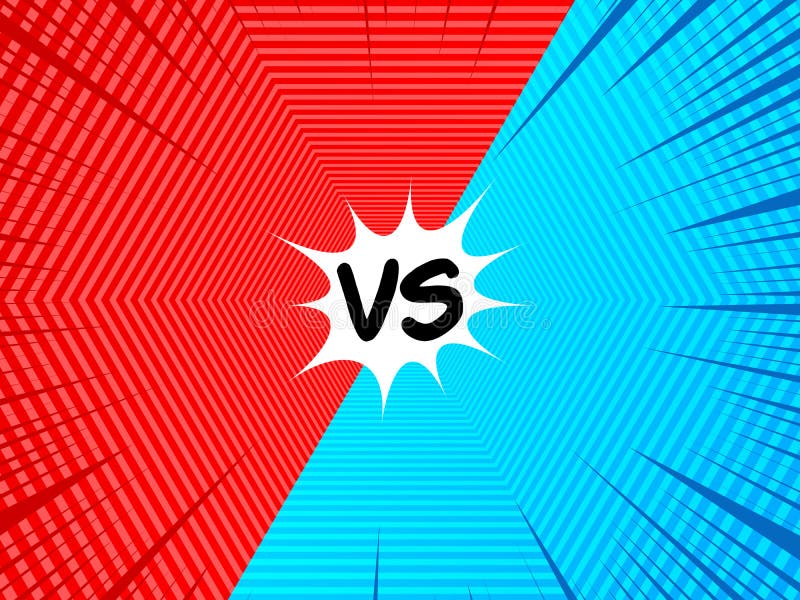 Comic versus concept stock vector. Illustration of funny - 164161371