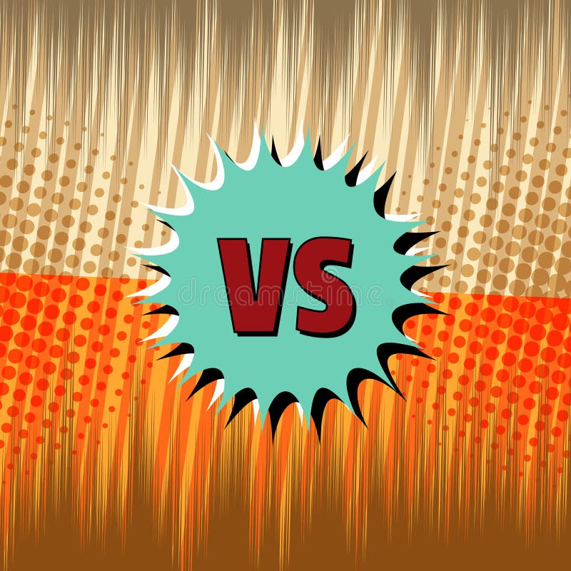 Comic versus template stock vector. Illustration of colorful - 170516627