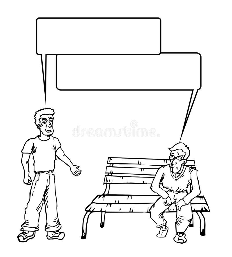 Comic vignette stock vector. Illustration of drawn, drawing - 25072247