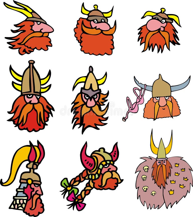 Comic Vikings Heads Stock Illustrations – 1 Comic Vikings Heads Stock ...
