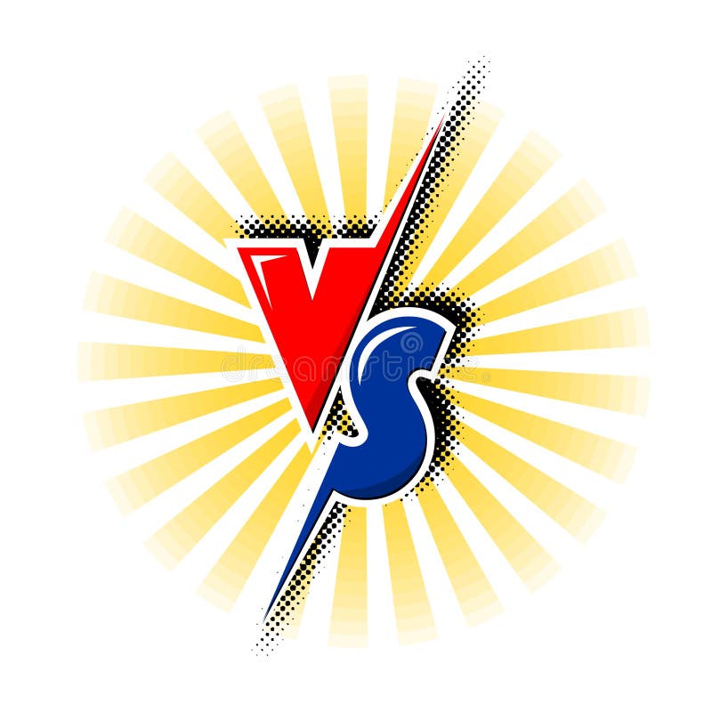 Comic VS or Versus stock vector. Illustration of logo - 275248444