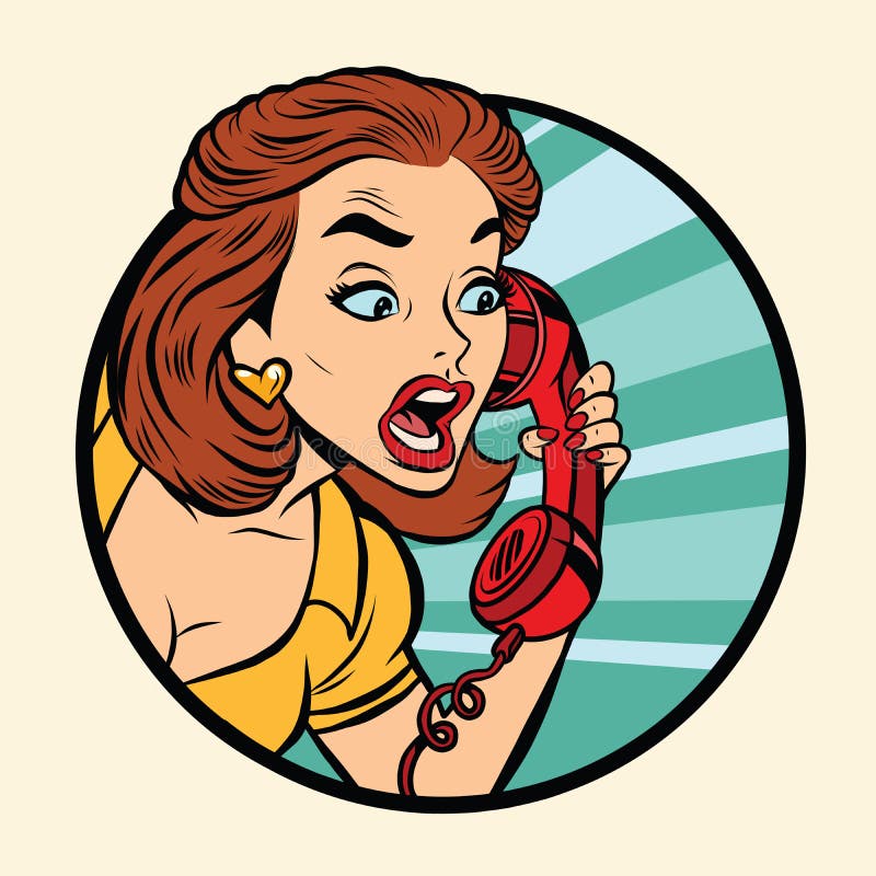 Comic Phone Retro Stock Illustrations – 3,362 Comic Phone Retro Stock ...
