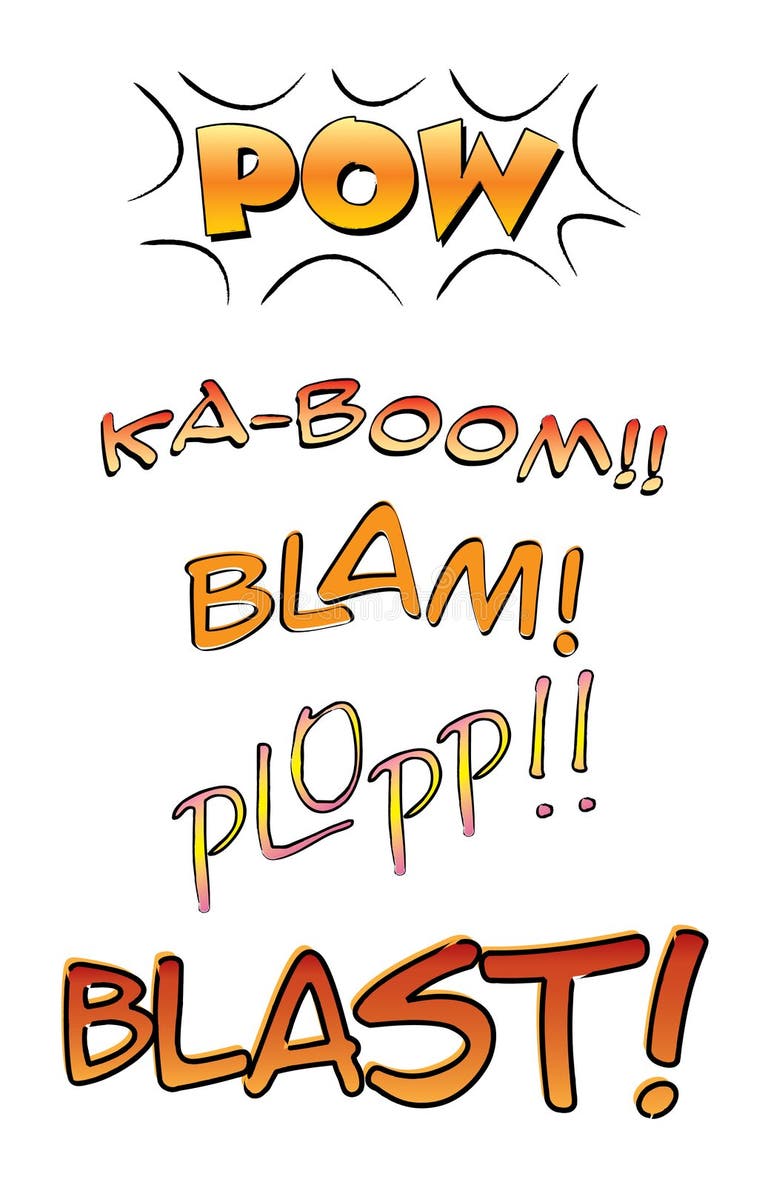 Comic Words Stock Illustrations – 11,027 Comic Words Stock ...