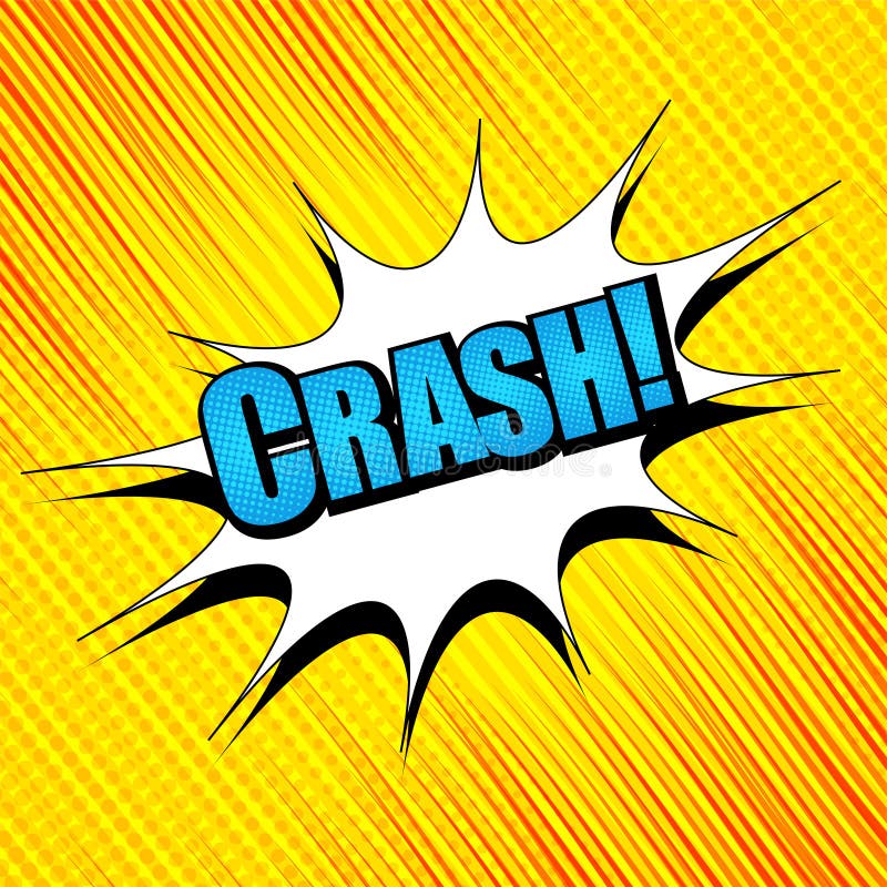 CRASH! Wording Sound Effect Stock Vector - Illustration of bomb, design ...