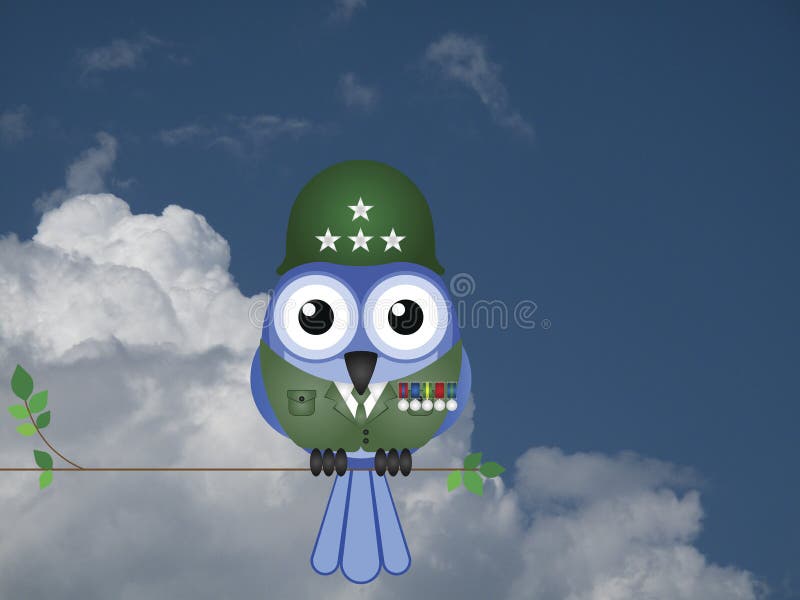 Comical army General stock illustration. Illustration of medals - 31788975
