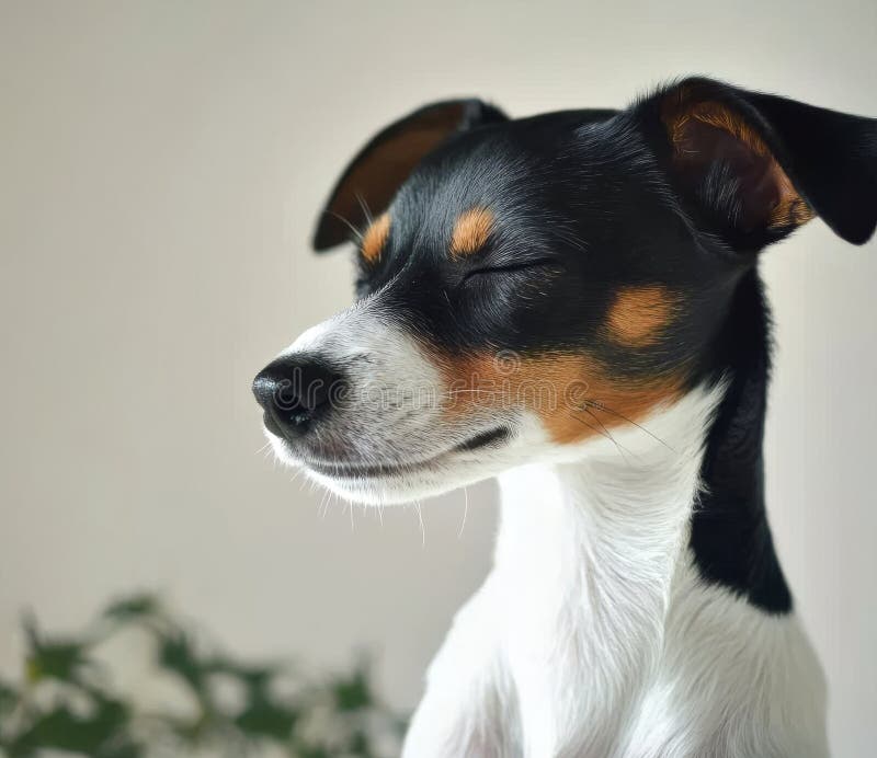 A Comical Dog with an Expression of Disgust, Denial, and Disagreement ...