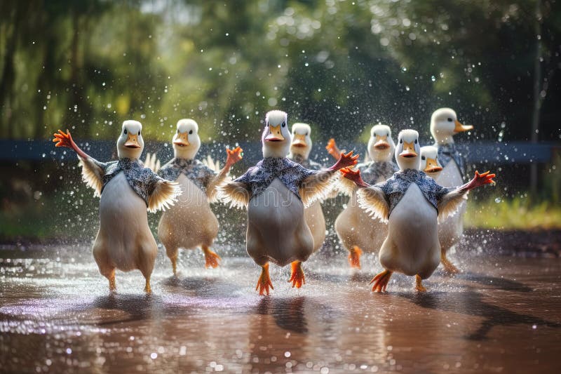 In a Comical Twist, a Squad of Dapper Ducks Engage in an Epic Dance ...