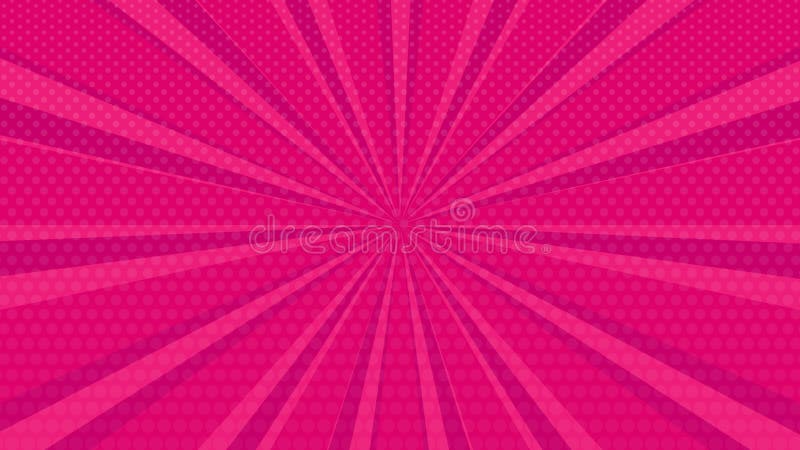 Pink Comic Book Page Background in Pop Art Style with Empty Space Stock ...