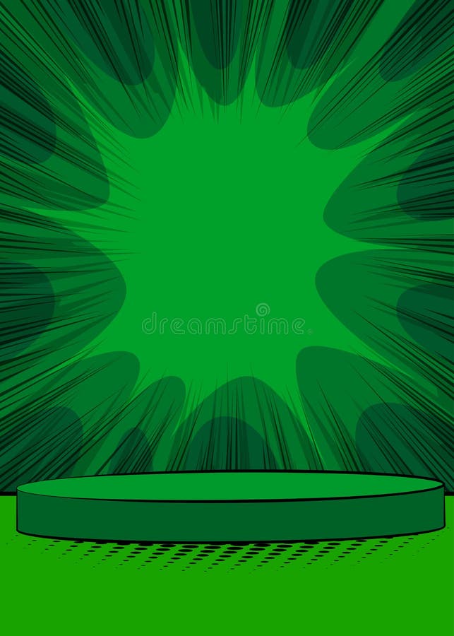 Comics Abstract Platform for Mockup Presentation. Comic Book Product ...