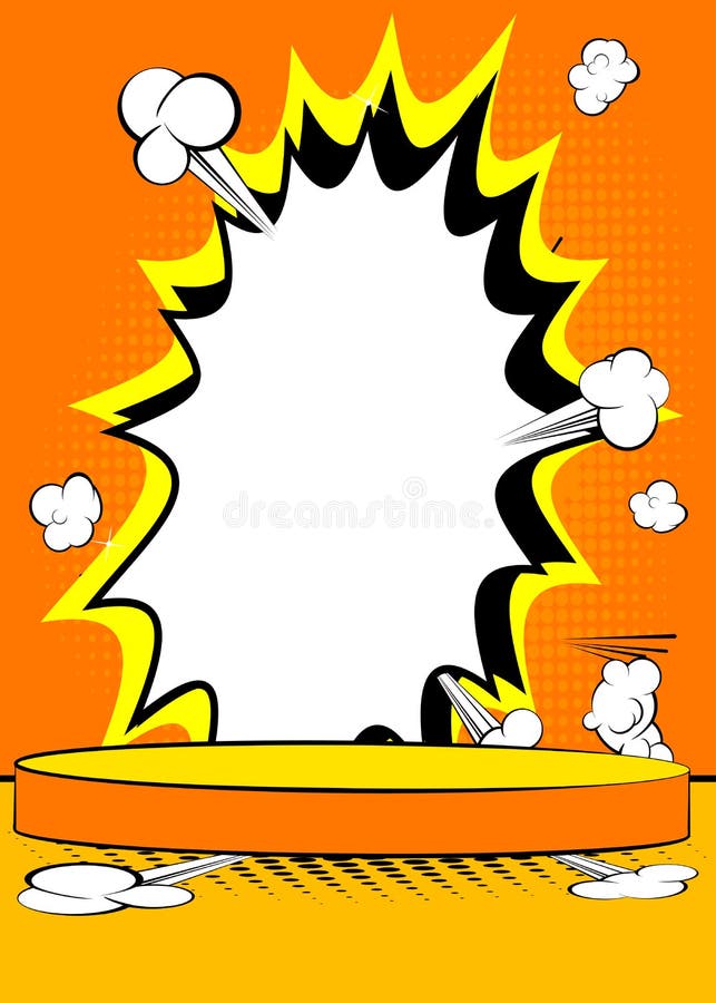 Comics Abstract Platform for Mockup Presentation. Comic Book Product ...