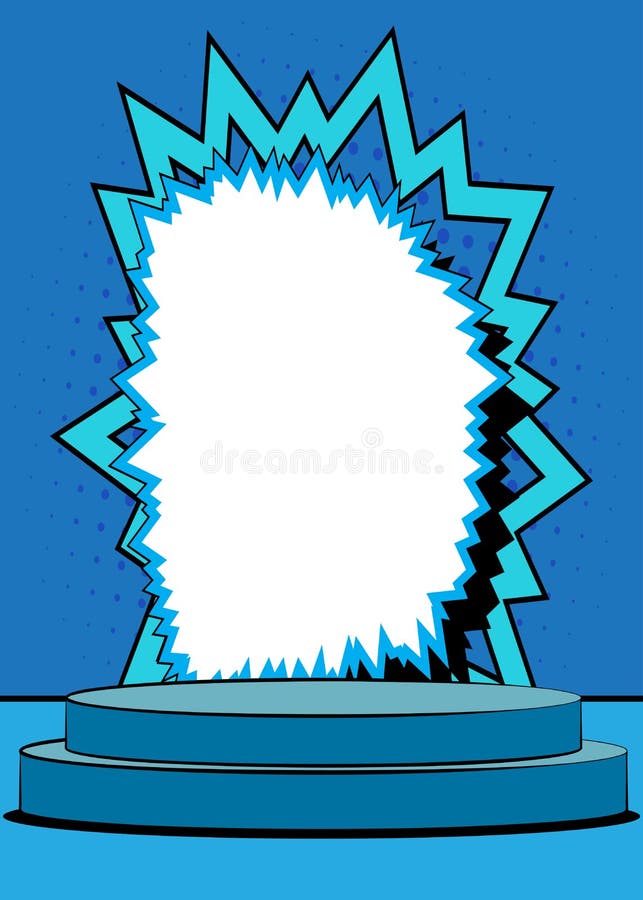 Comics Abstract Platform for Mockup Presentation. Comic Book Product ...